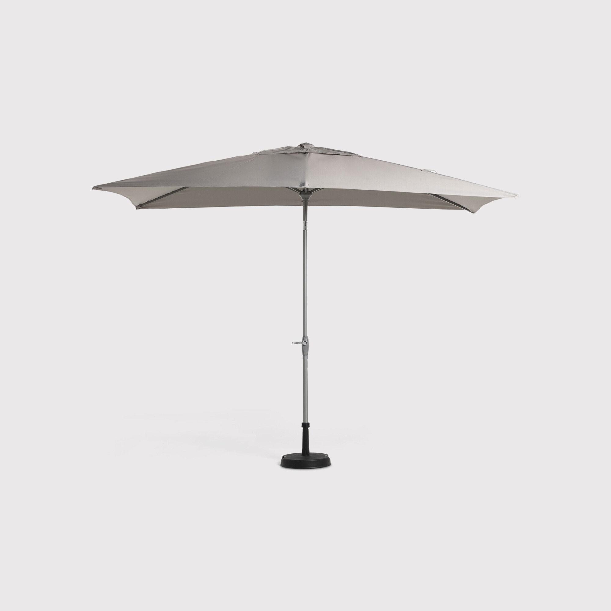 Parasol 3x2M Grey Rectangular Parasol and Base, Grey - Barker & Stonehouse