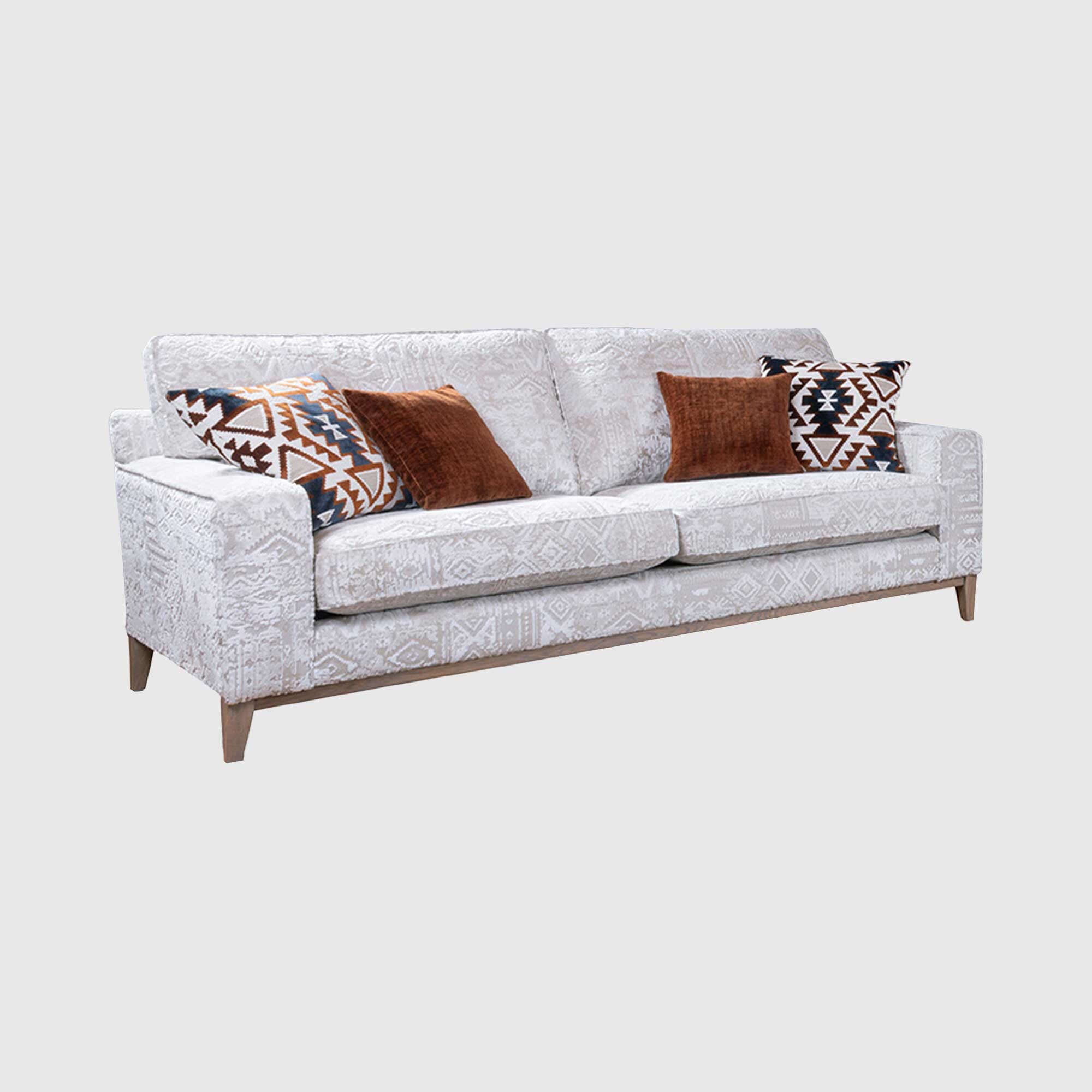 Ashton Grand Fabric Sofa, 4568 Oyster Pastiche Velvet - Barker & Stonehouse