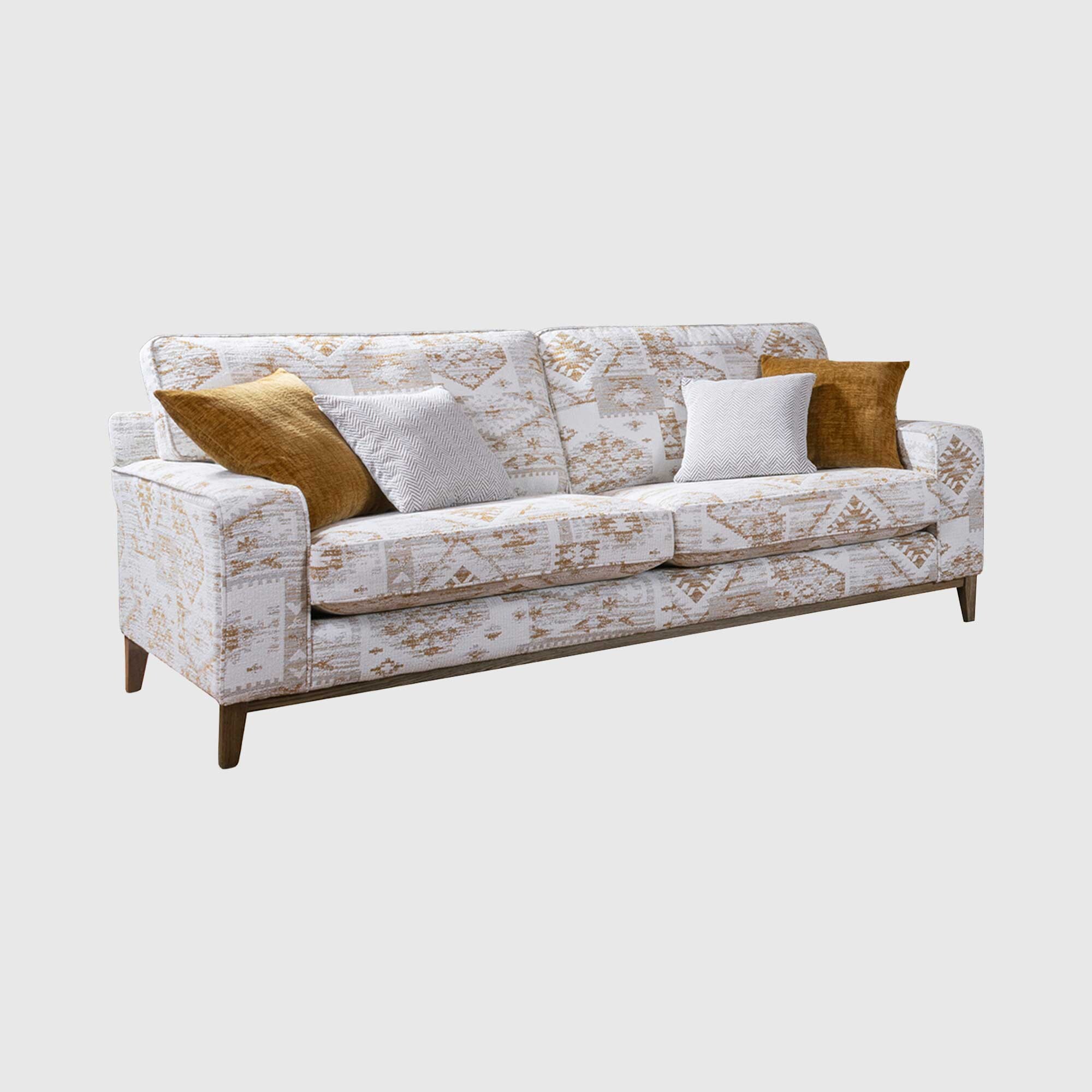 Ashton Grand Fabric Sofa, 4363 Vanilla Honey Delaware Chenille - Barker ...