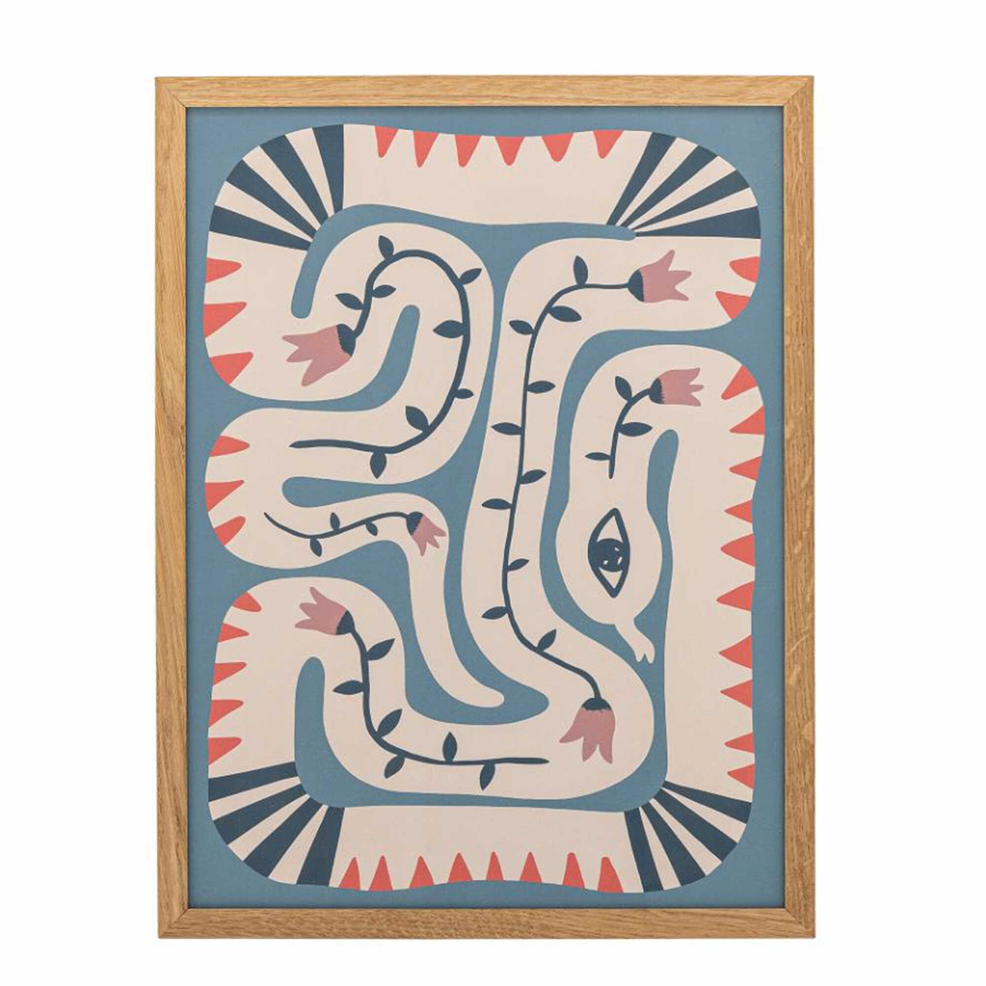 Abstract Figure Framed Print, Multicoloured - Barker & Stonehouse