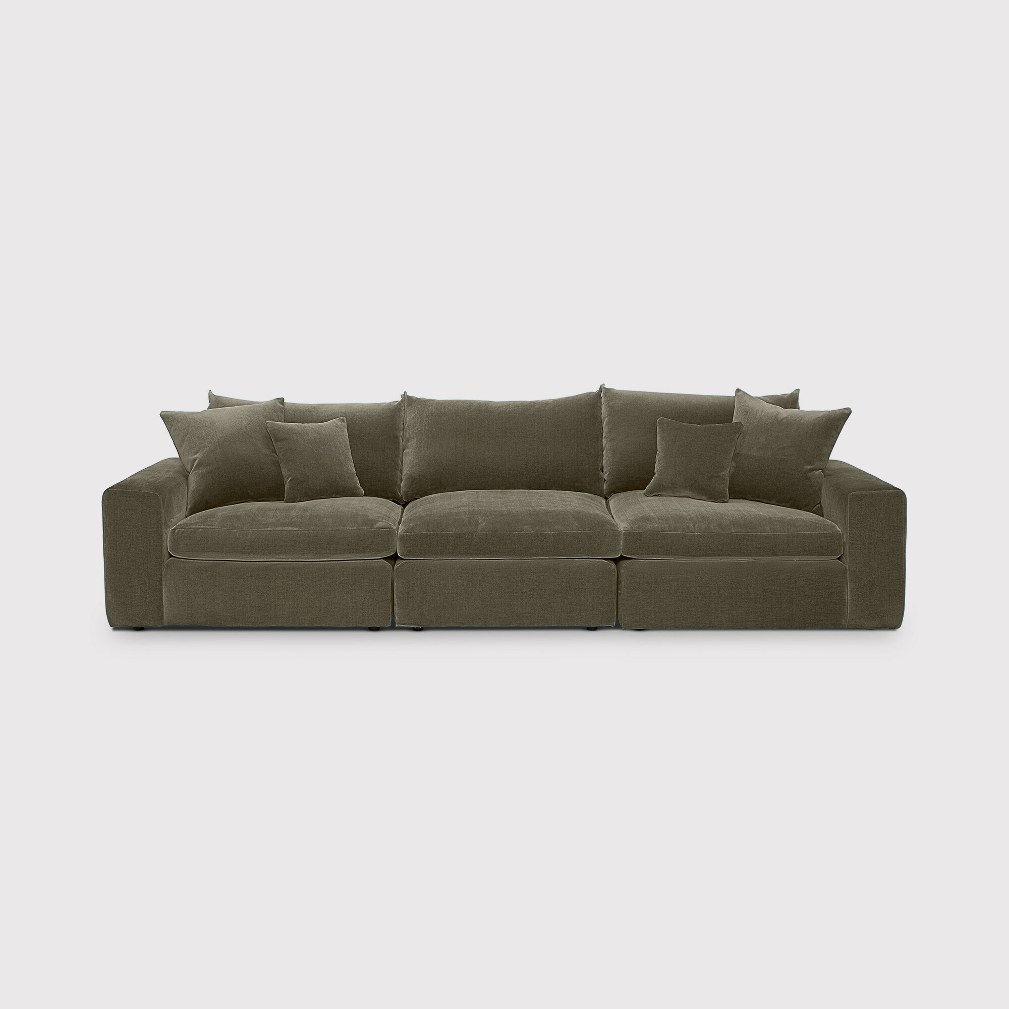 Alaska Super Soft Chenille Modular 3 Seater Sofa, Peru Forest - Barker ...