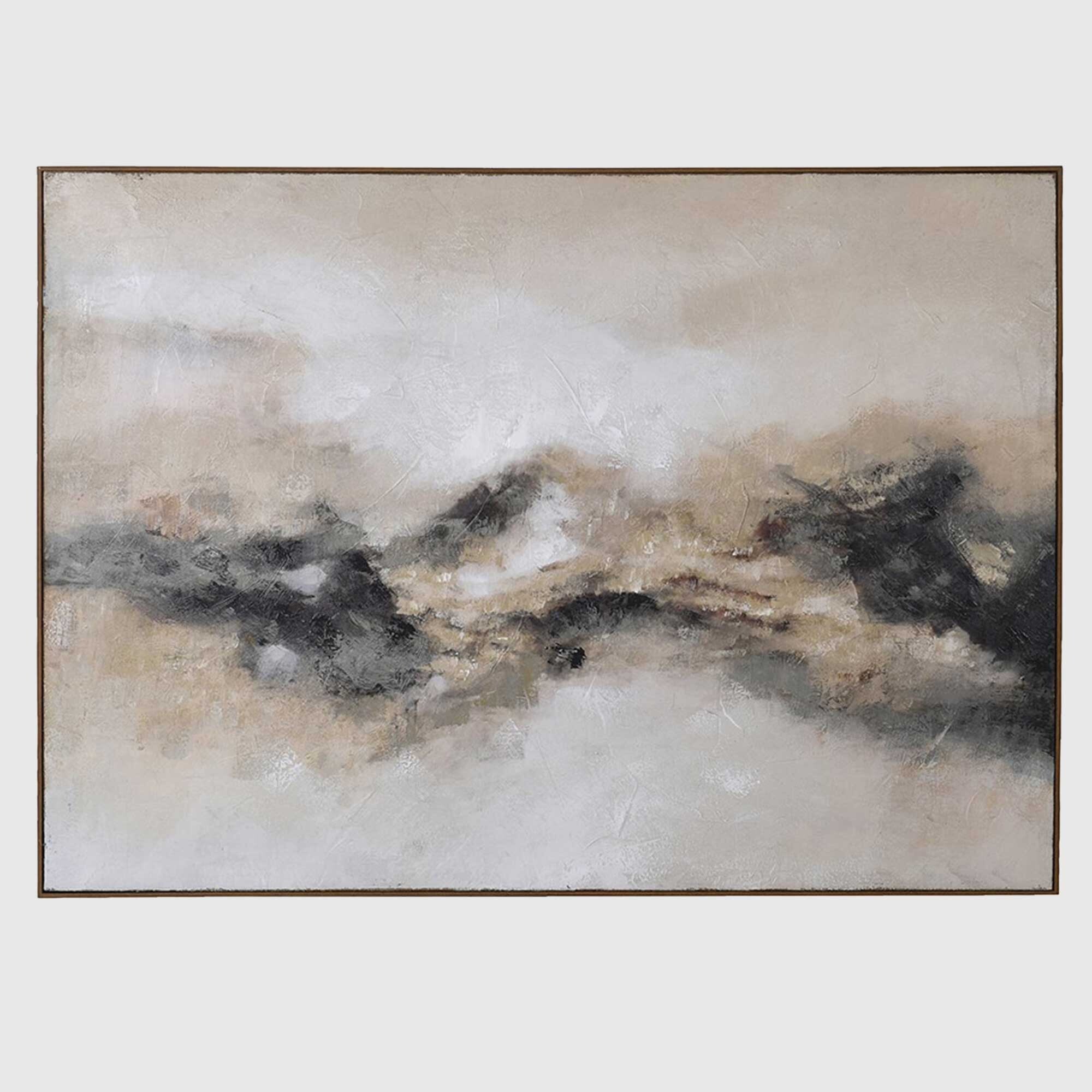 Abstract Landscape Framed Canvas, Multicoloured - Barker & Stonehouse