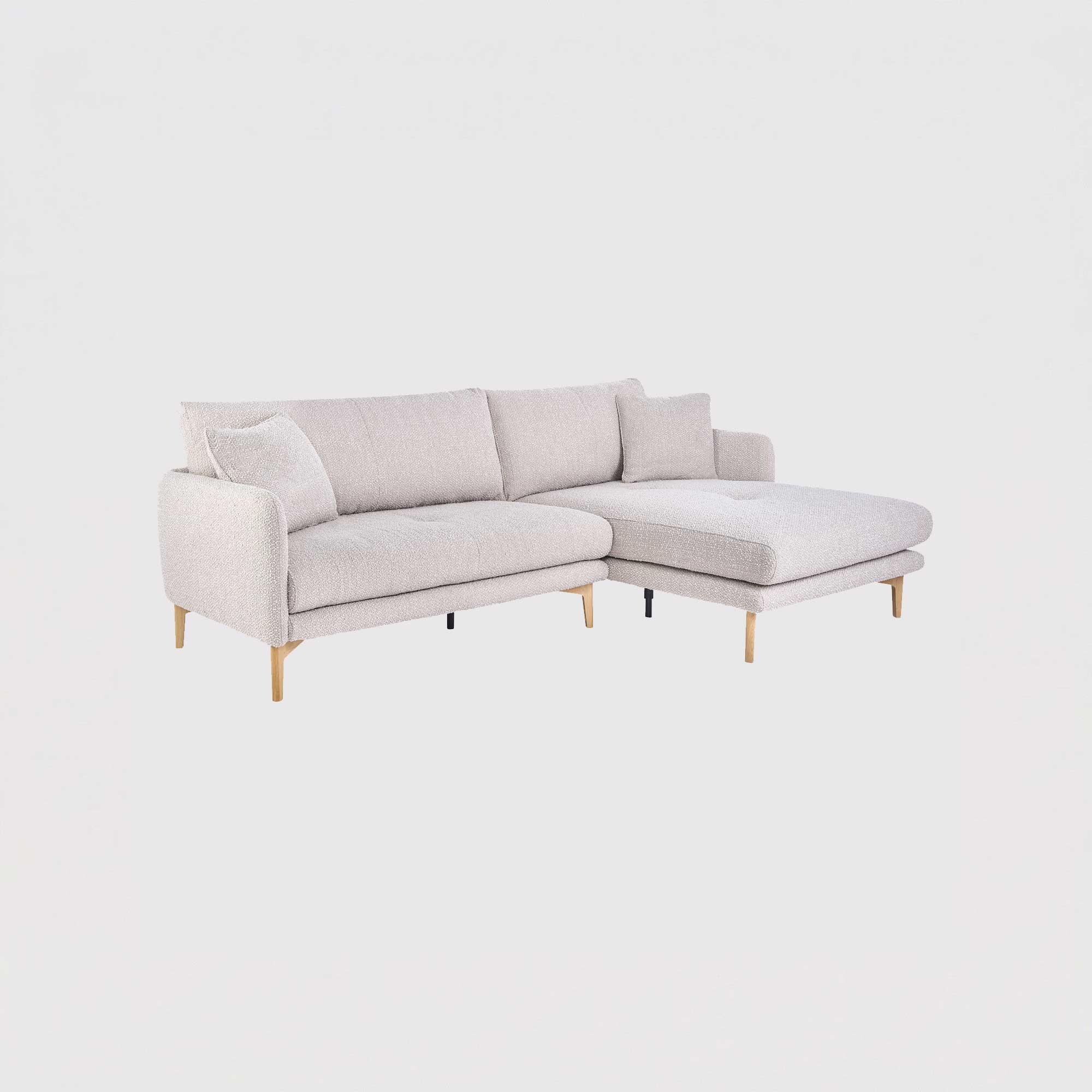 Ercol Aosta Fabric Small Right Facing Chaise Sofa, U028 Rust - Barker ...