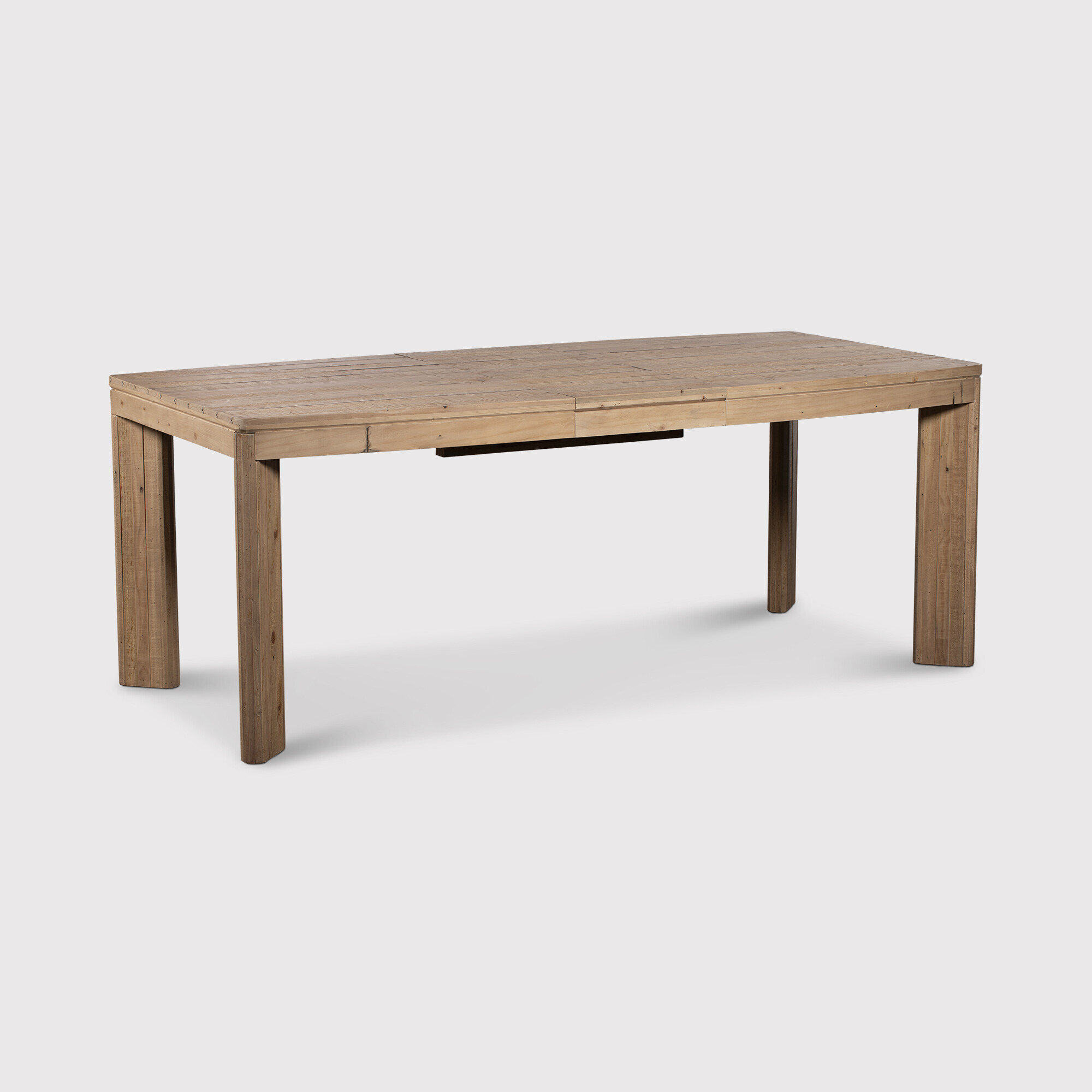 Arpela Reclaimed Wood Extending Dining Table Seats 4-6, Rustic New Oak ...