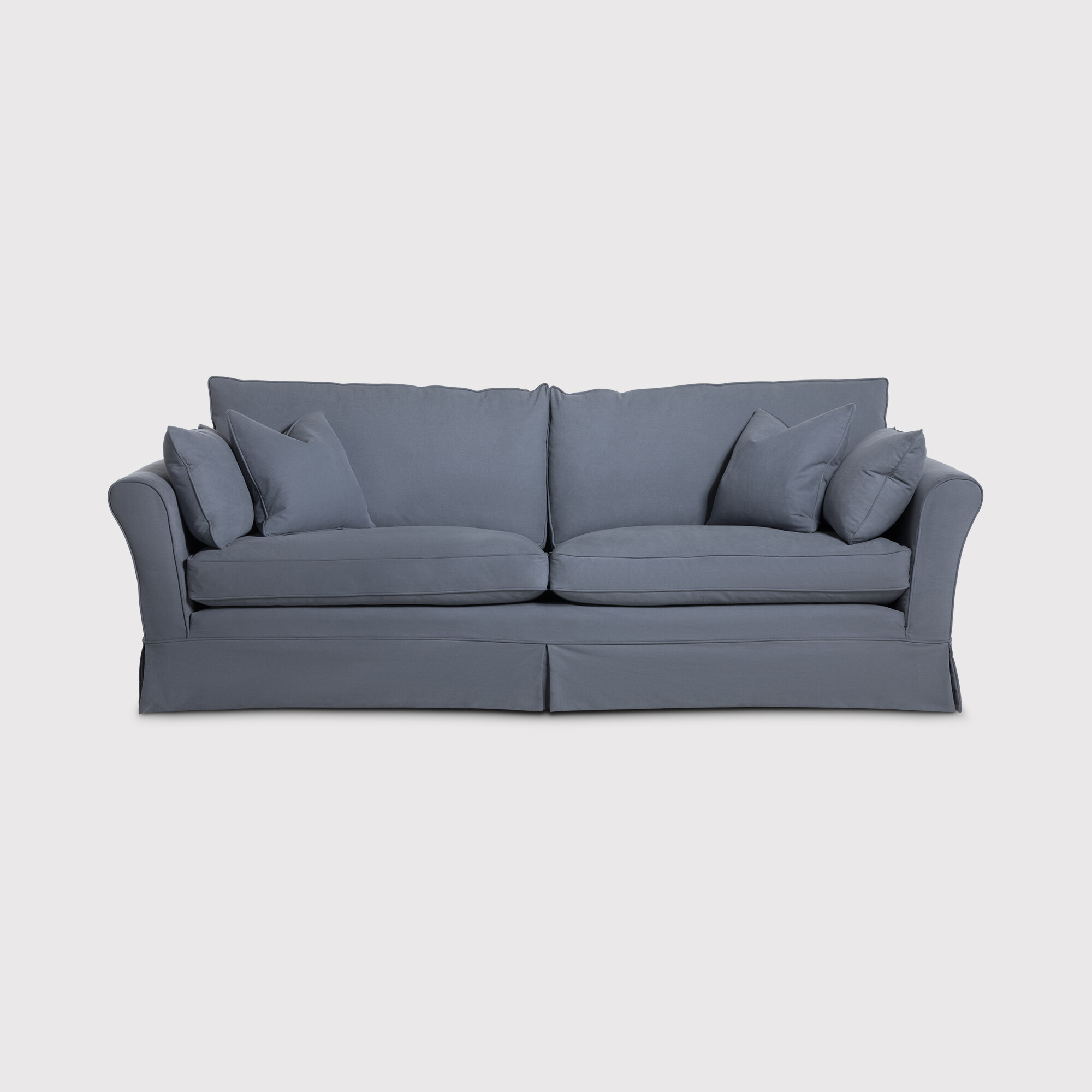 Berkeley Fabric Loose Cover Extra Large Sofa, Warwick Oxford Admiral ...
