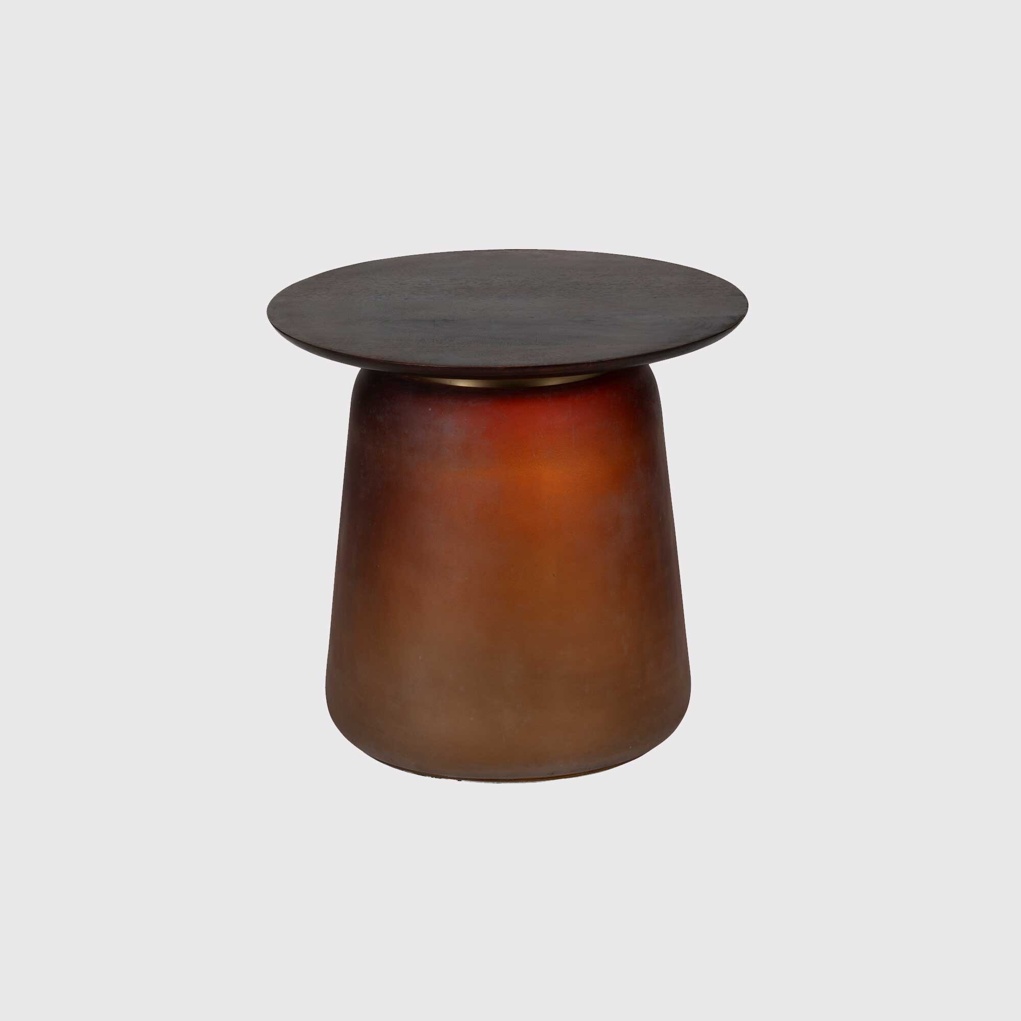 Bardi Amber Glass Coffee Table, Amber Glass - Barker & Stonehouse
