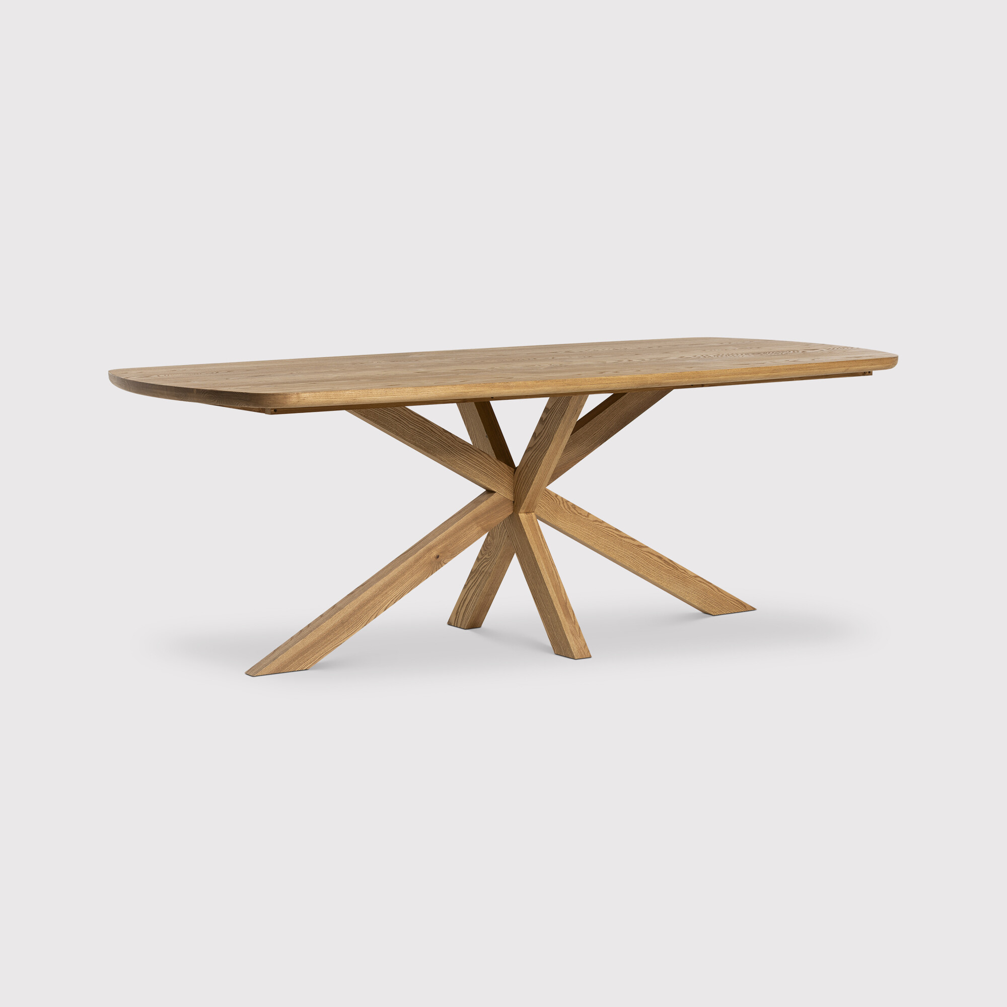 Bergen Solid Ash Wood 200cm Dining Table Seats 4, Ash Wood - Barker & Stonehouse