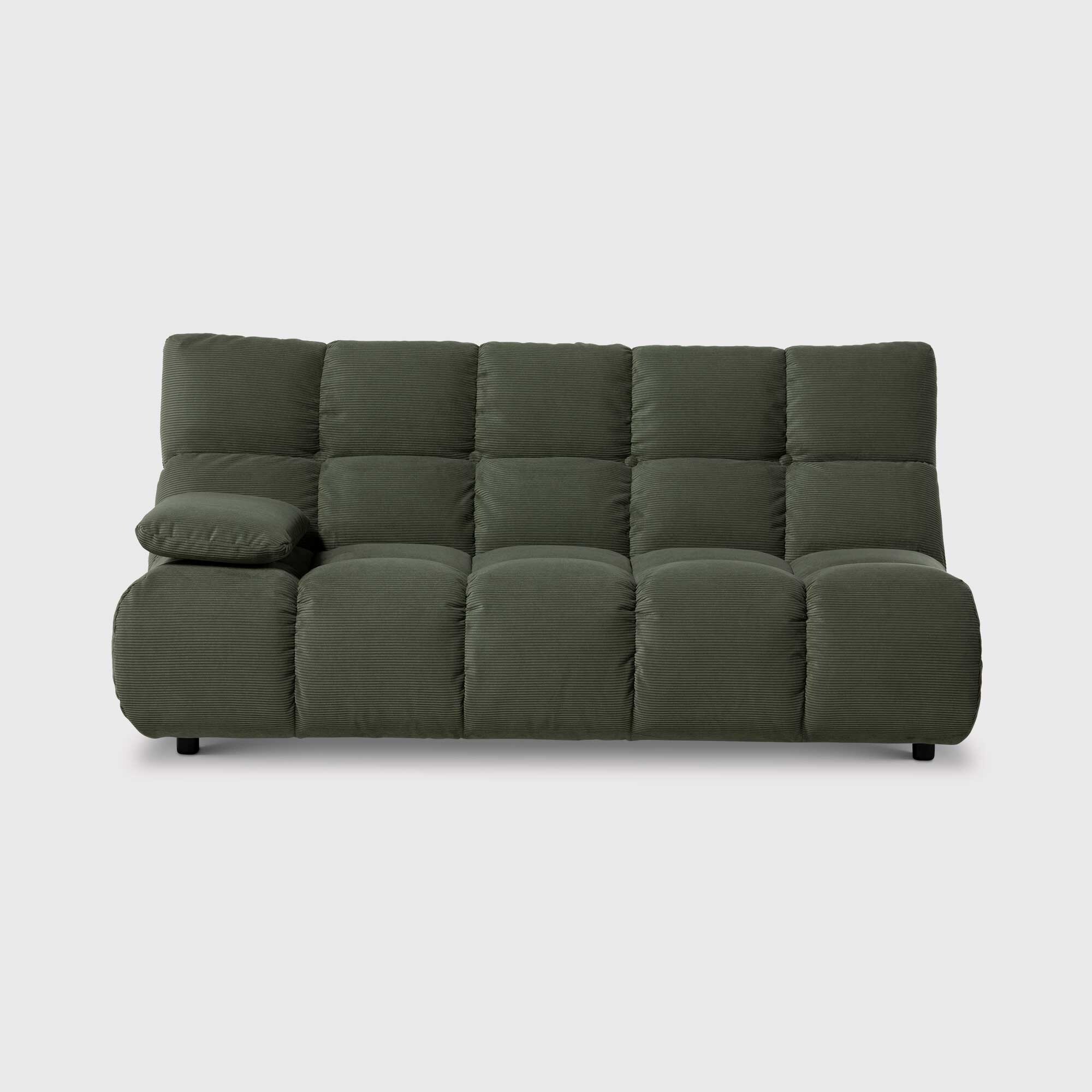Bryce Textured Fabric 2.5 Seater Modular Piece with Left Armrest, Fine ...
