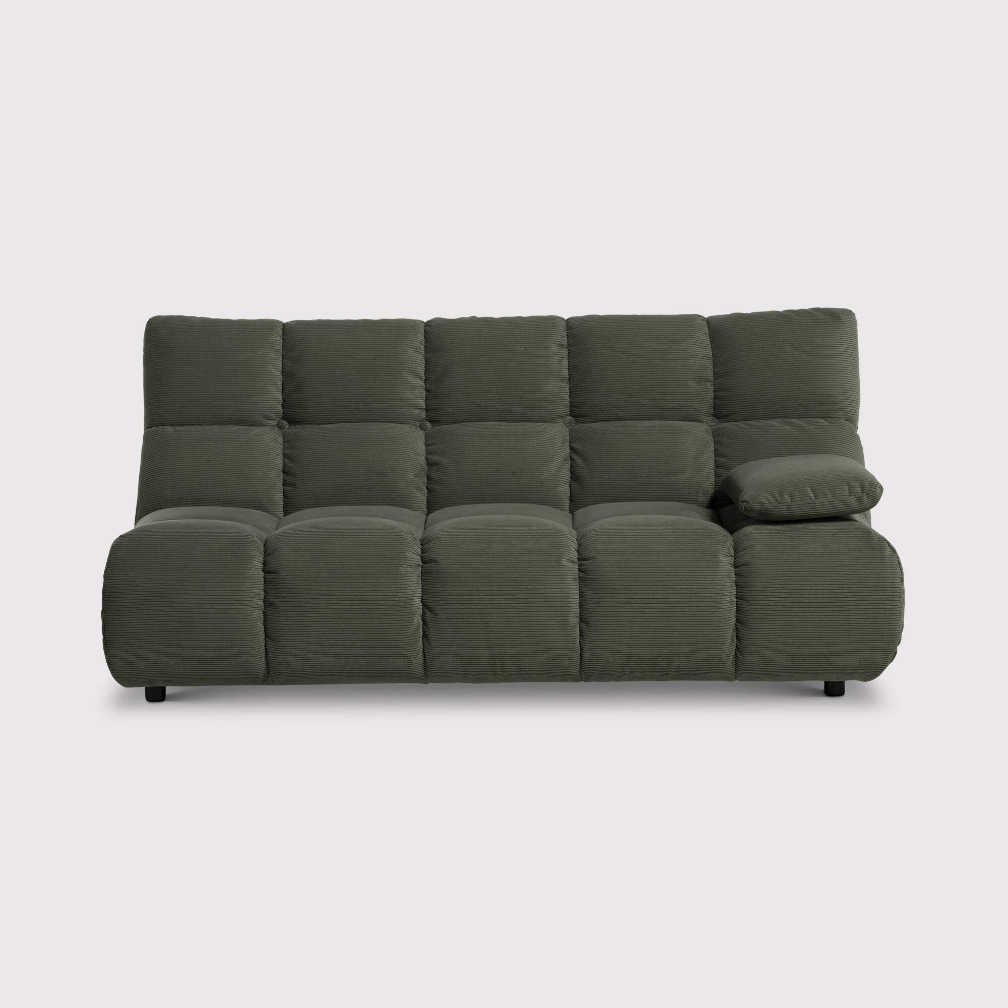 Bryce Textured Fabric 2.5 Seater Modular Piece with Right Armrest, Fine ...