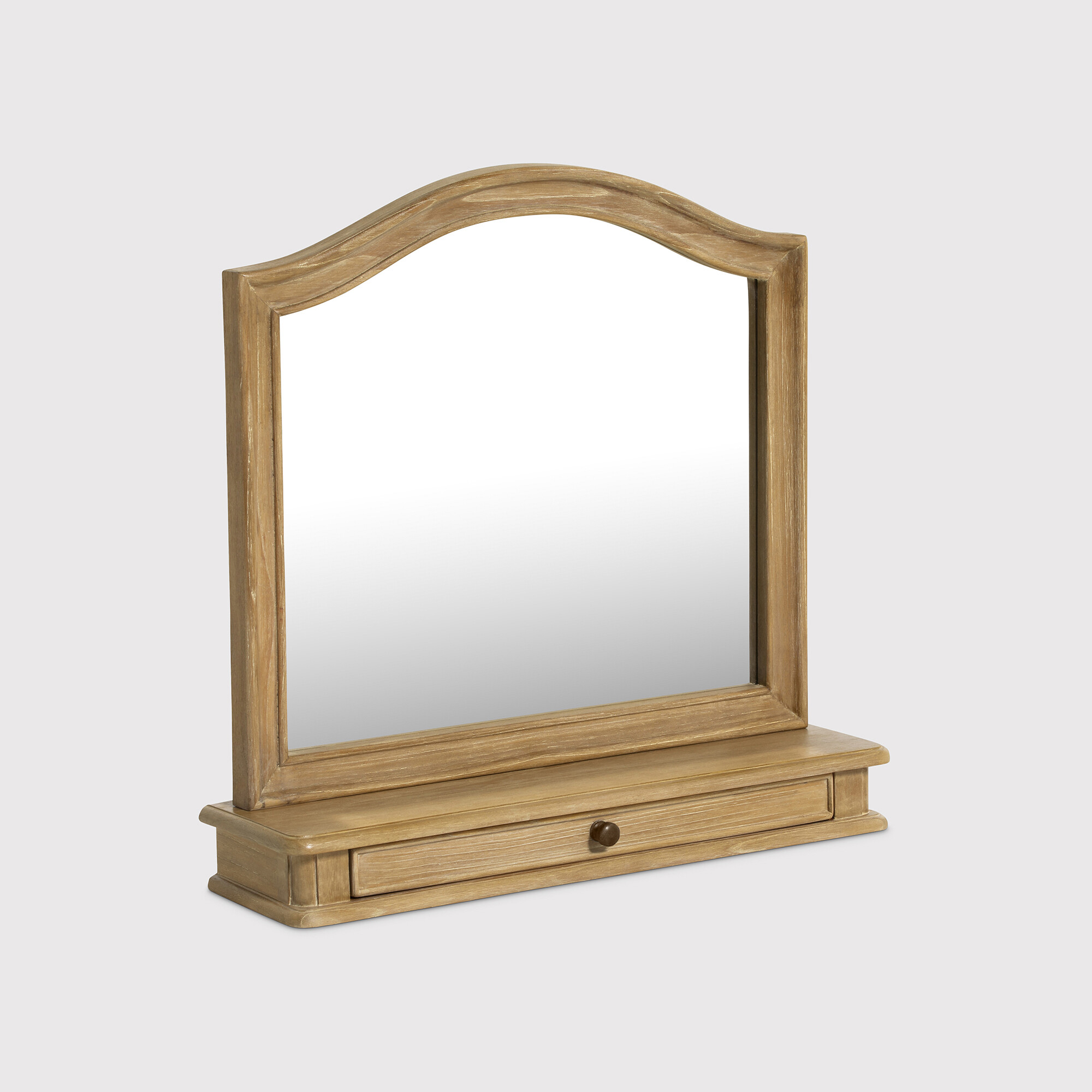Cecile Light Wood French Style Gallery Mirror, Mindi Wood - Barker ...