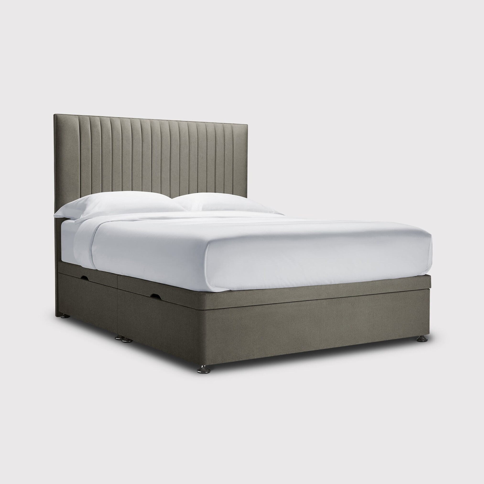 Simba Camden Grey Fabric Side Lift Ottoman King Bed Frame, Dark Grey ...
