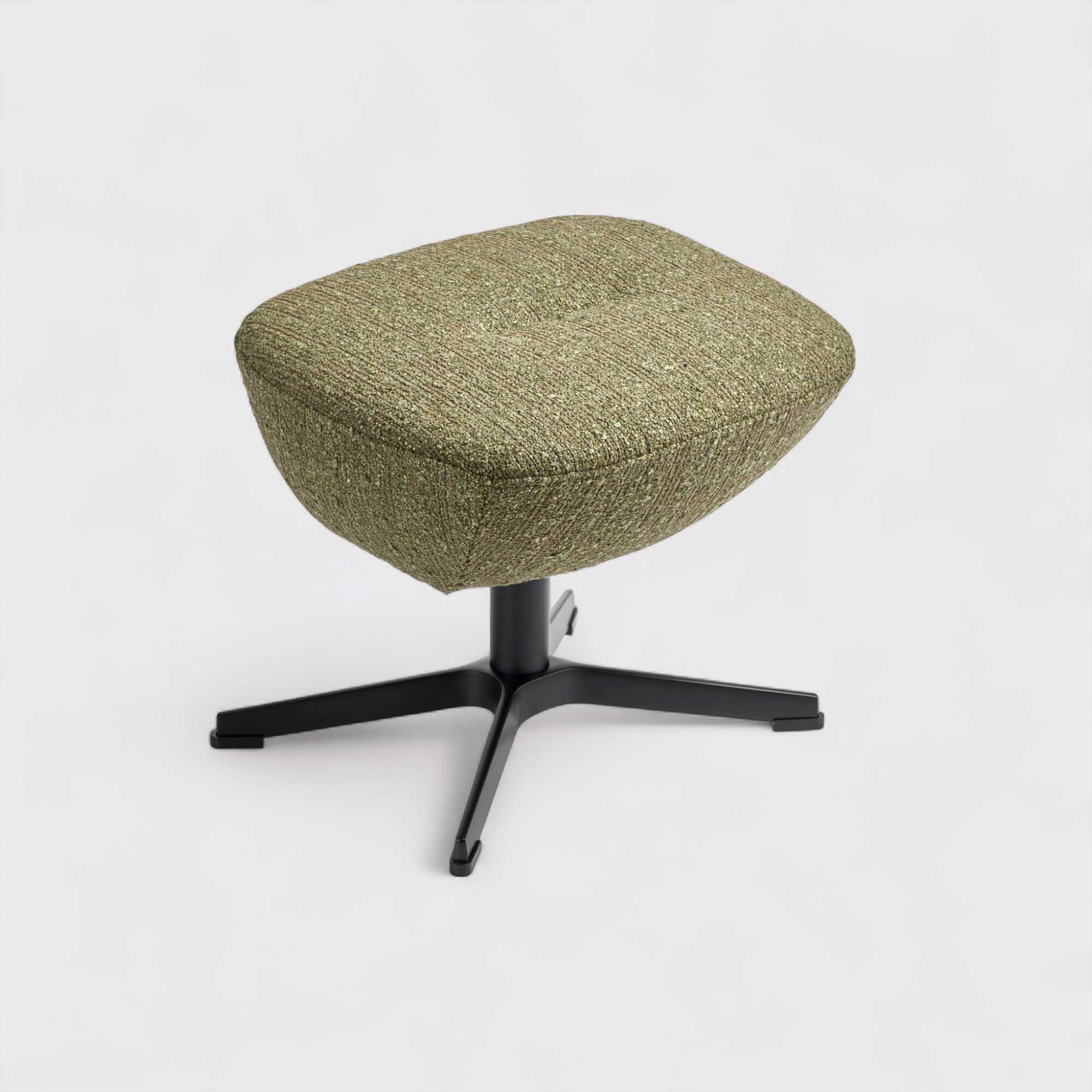 Conform Globe Fabric X- Foot Footstool, Denali 971501 Olive 28 - Barker ...