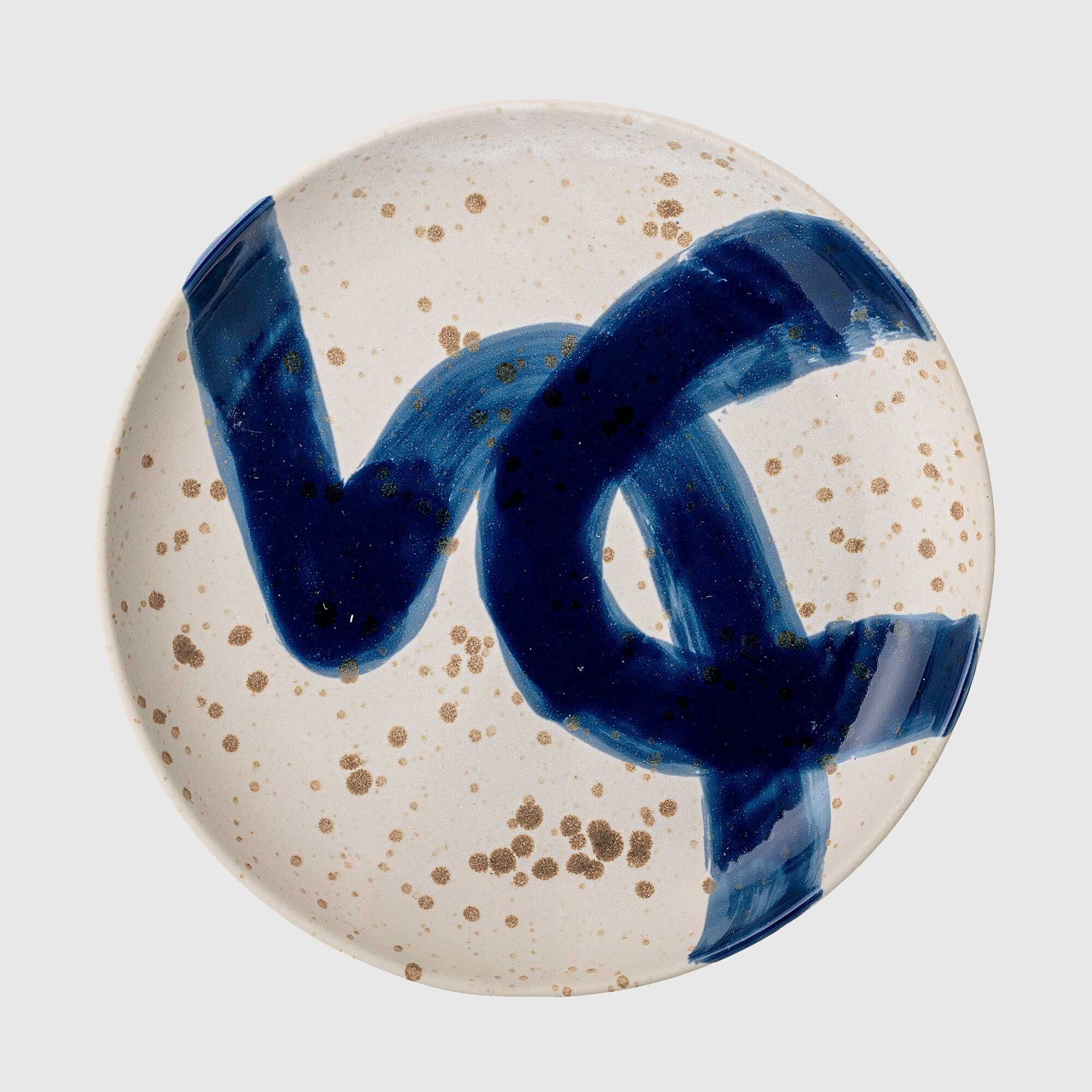 Blue Abstract Wall Plate, Multicoloured - Barker & Stonehouse