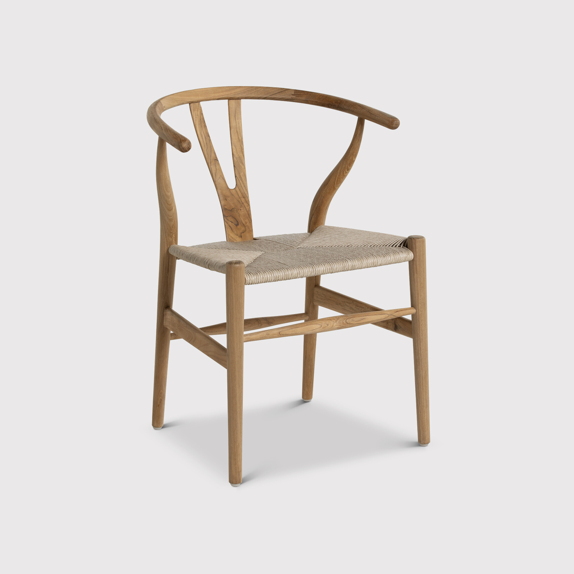 Grenada Curved Reclaimed Teak Wood Open Back Dining Chair with Arms ...