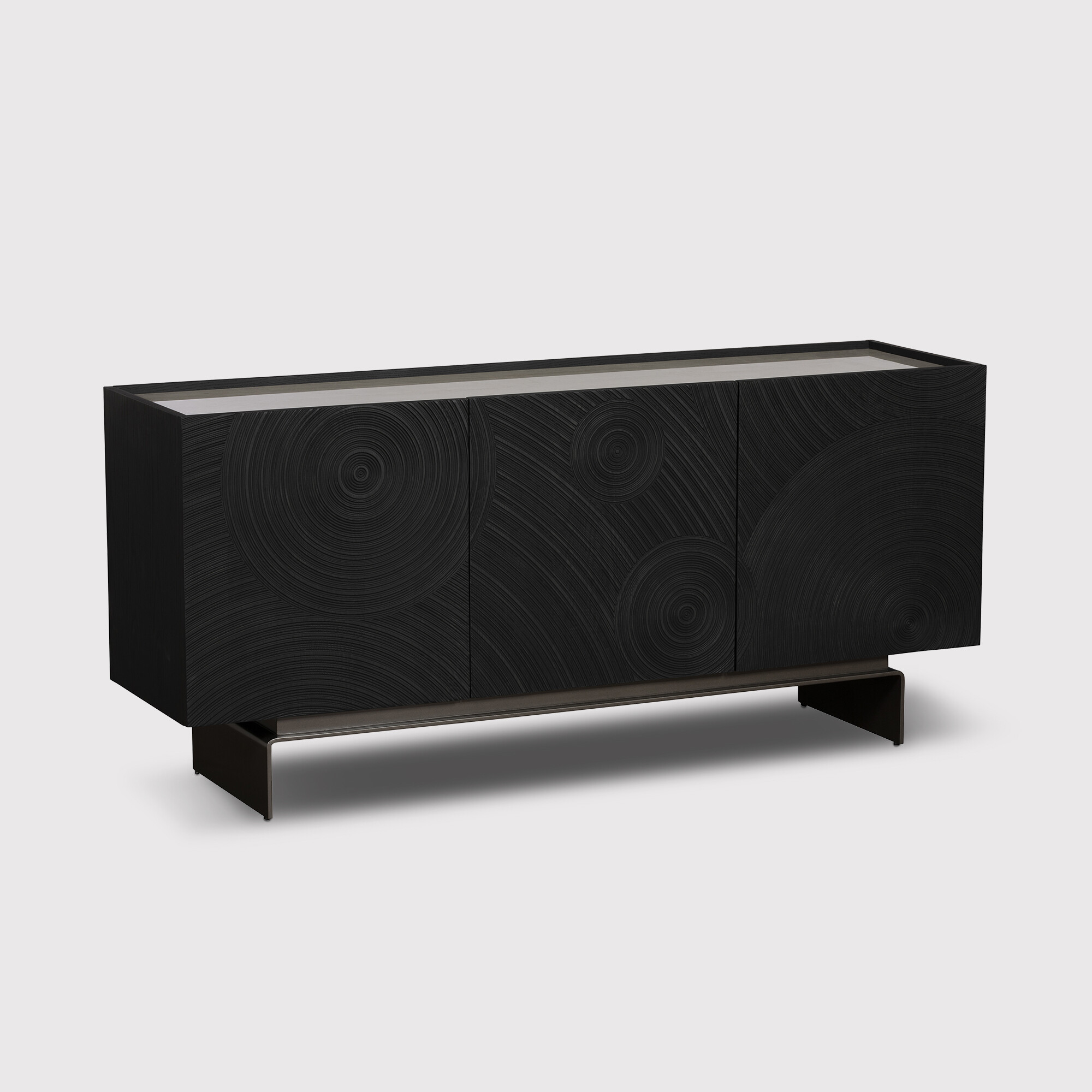 Halcyon Stone Ceramic Top Sideboard, Black - Barker & Stonehouse