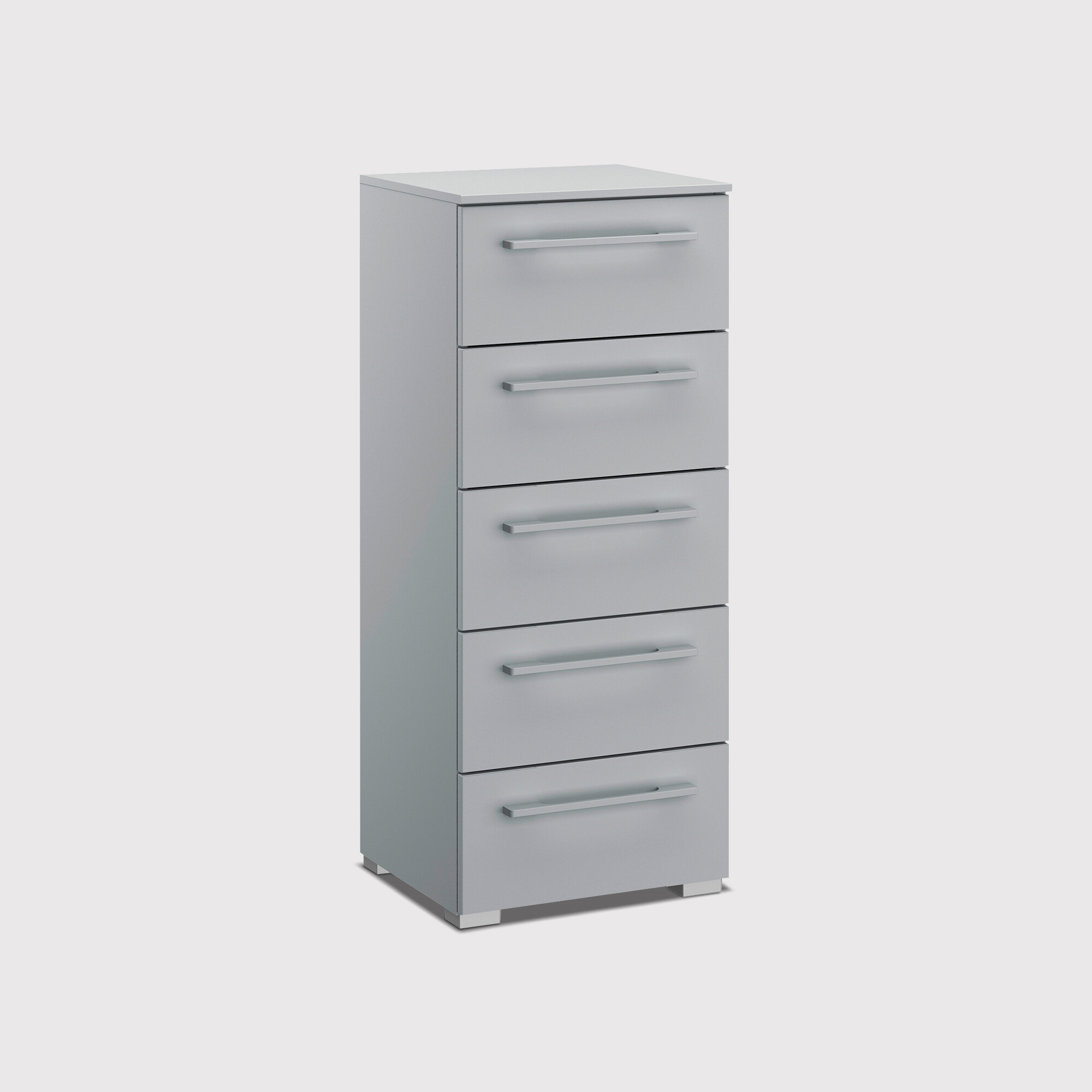 Kacey Tall 5 Drawer Chest, Aw268 S.Grey/Pure - Barker & Stonehouse