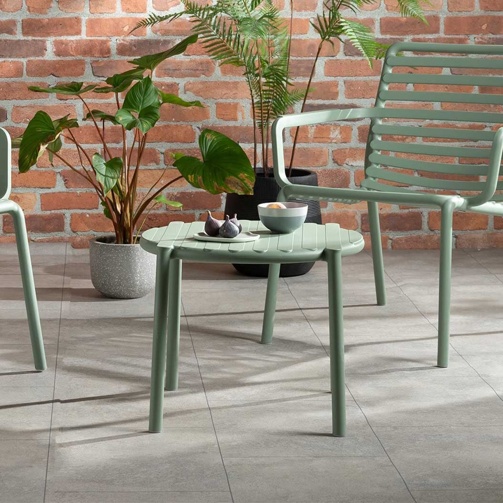 Lima Mint Green Recycled Plastic Garden Side Table, Mint - Barker ...