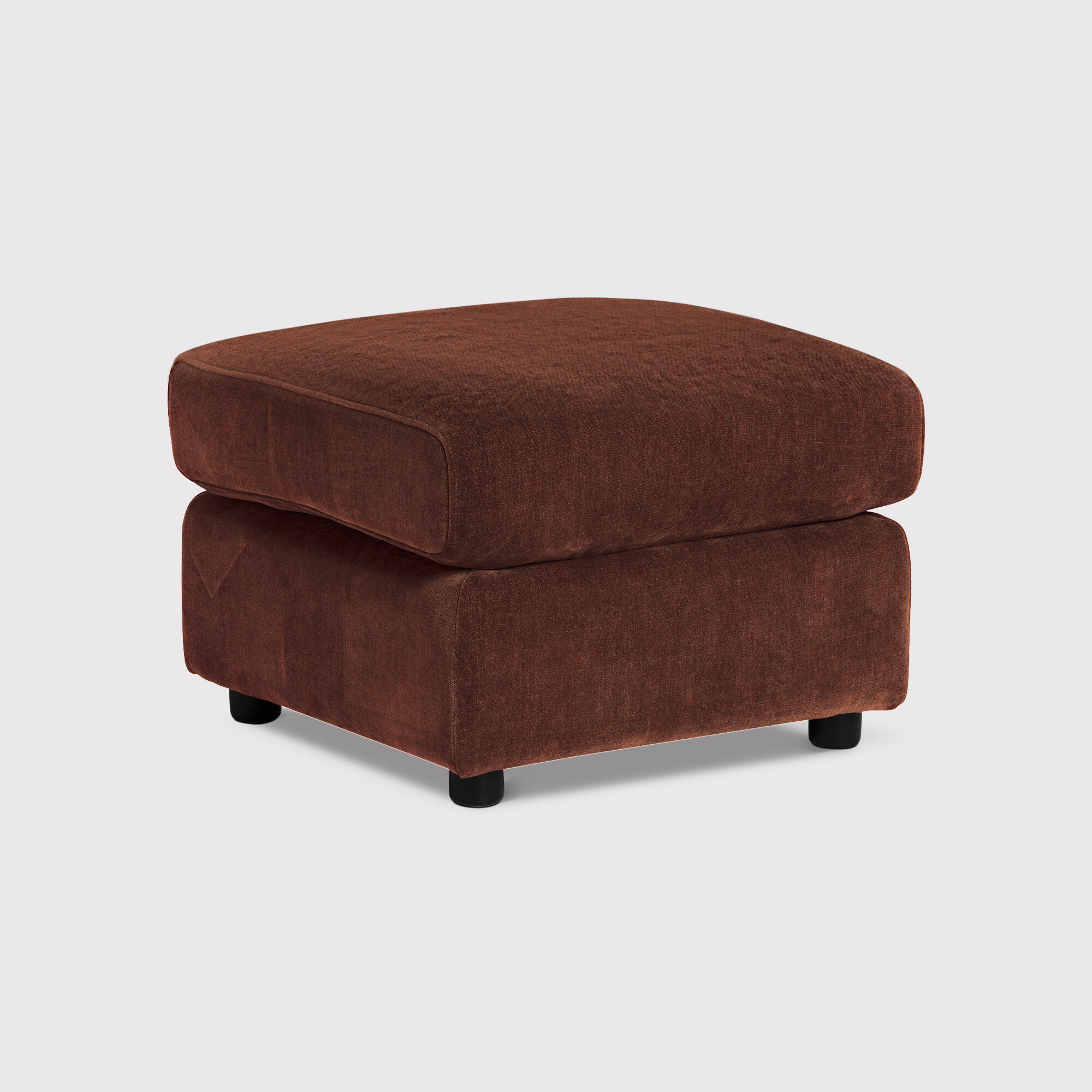 Montgomery Fabric Footstool, Manhattan Olive Green 58006 - Barker ...