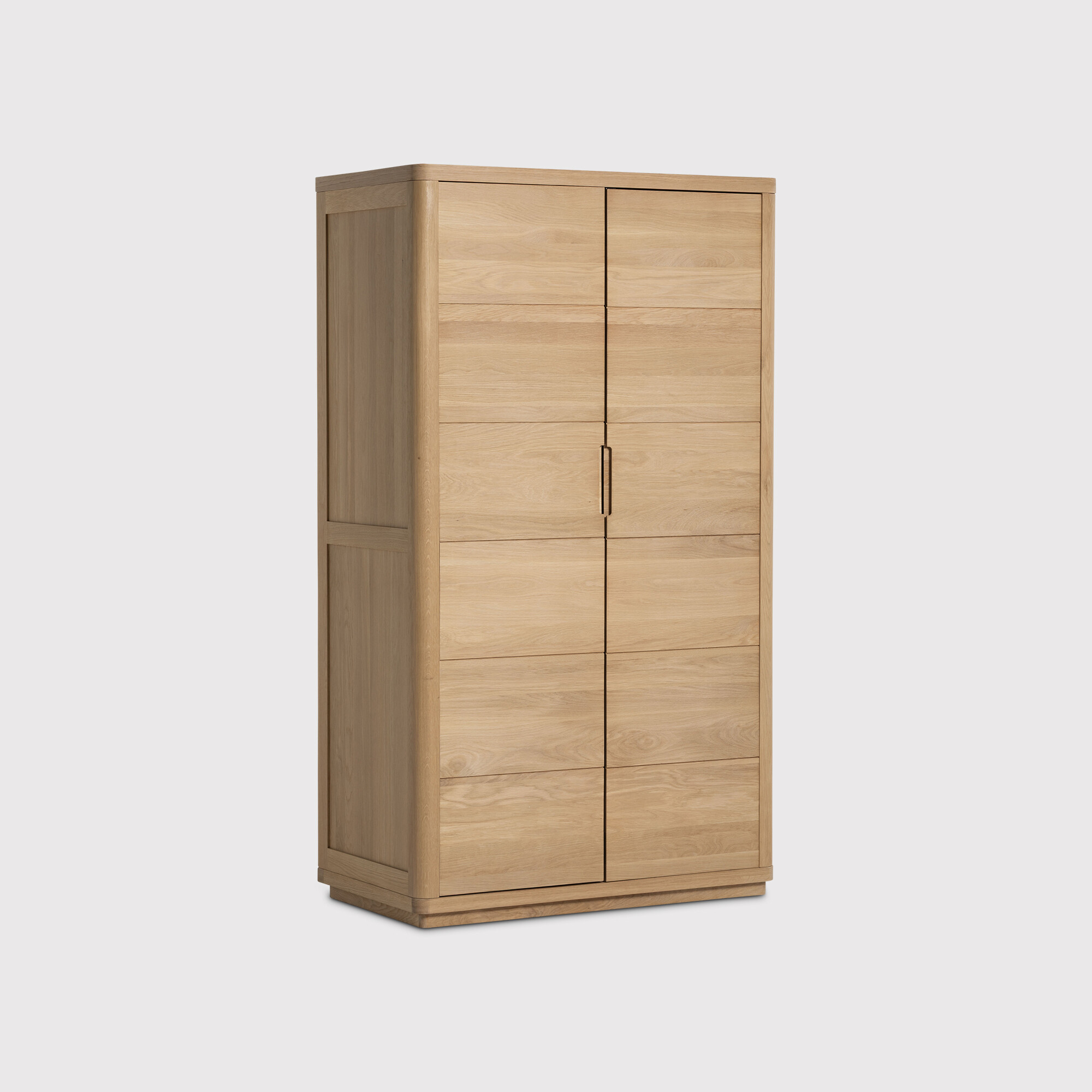 Olav 2 Door Wooden Wardrobe, Solid Oak with Natural Finish - Barker & Stonehouse