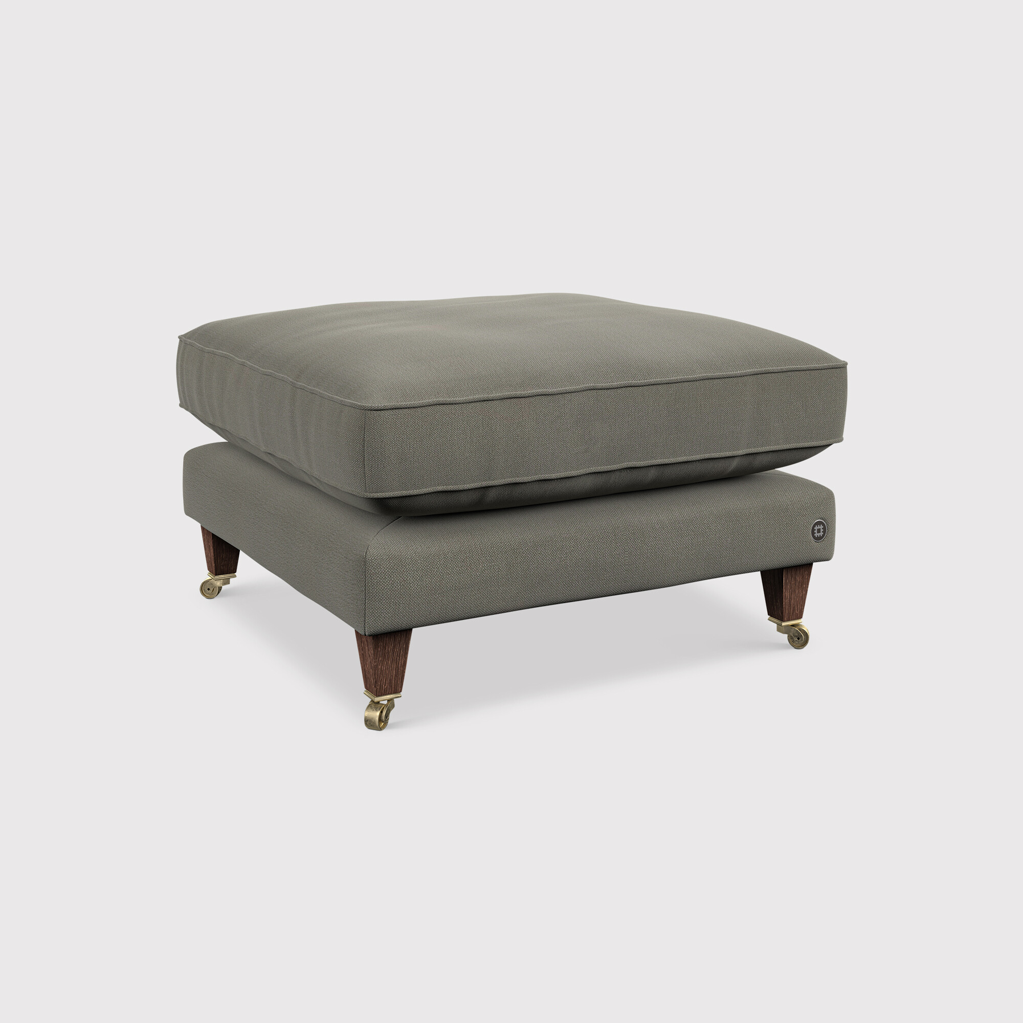 44843 Quarry Brushed Cotton Footstool, - Barker & Stonehouse
