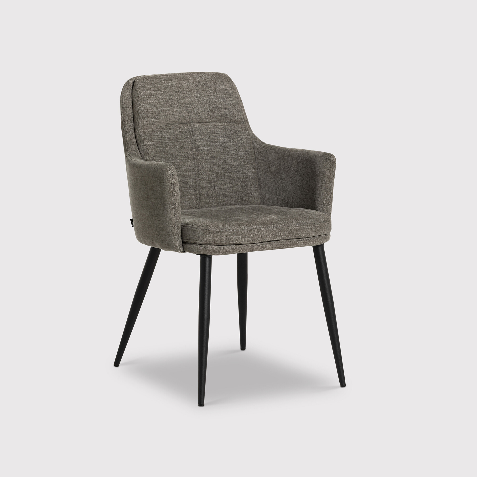 Shale Fabric Dining Chair, Miami Ash - Barker & Stonehouse