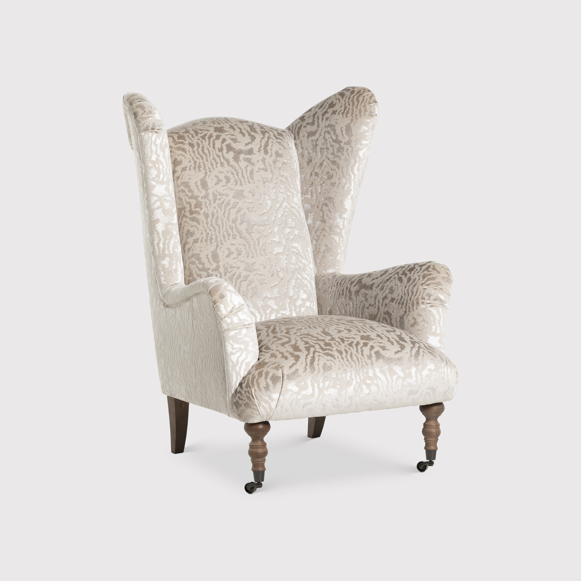 Tansy Fabric Wingback Armchair, Sedure Oyster - Barker & Stonehouse