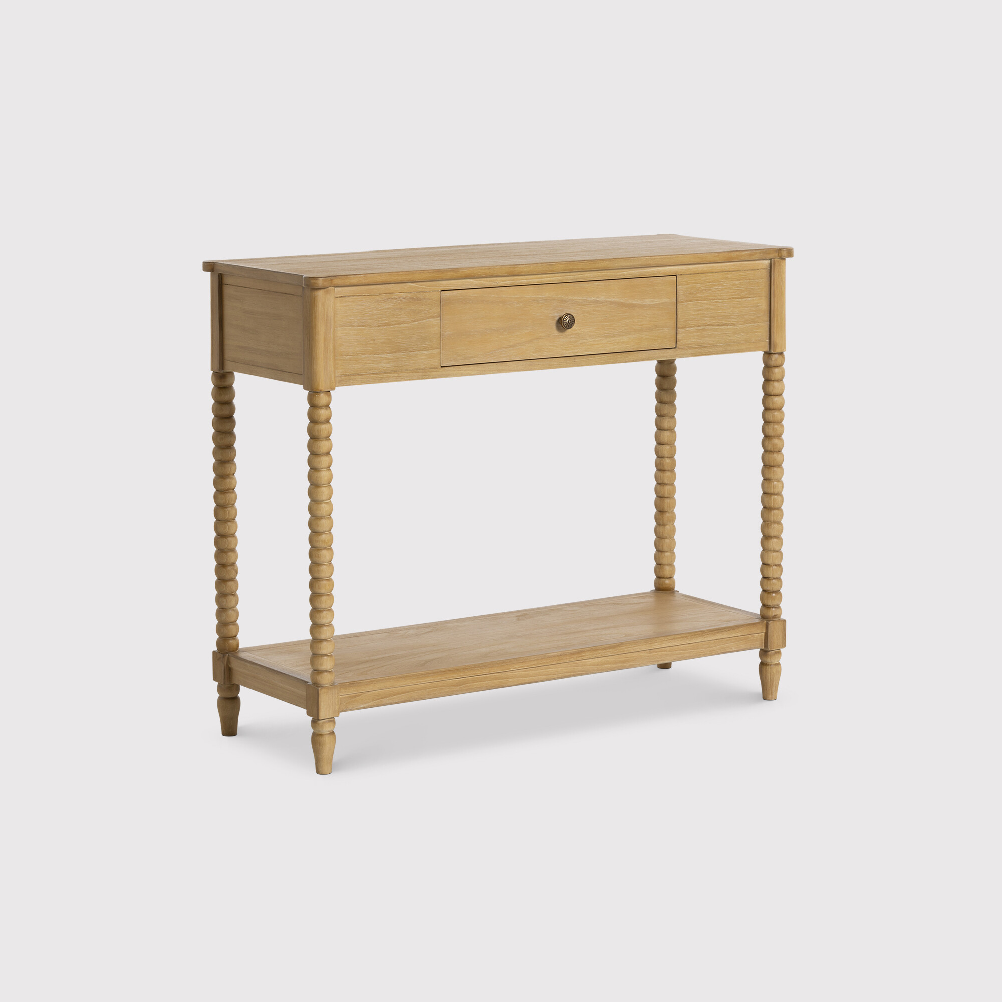 Wesson Mindi Wood Console Table, Solid Mindi Wood and MDF with a Mindi Veneer - Barker & Stonehouse