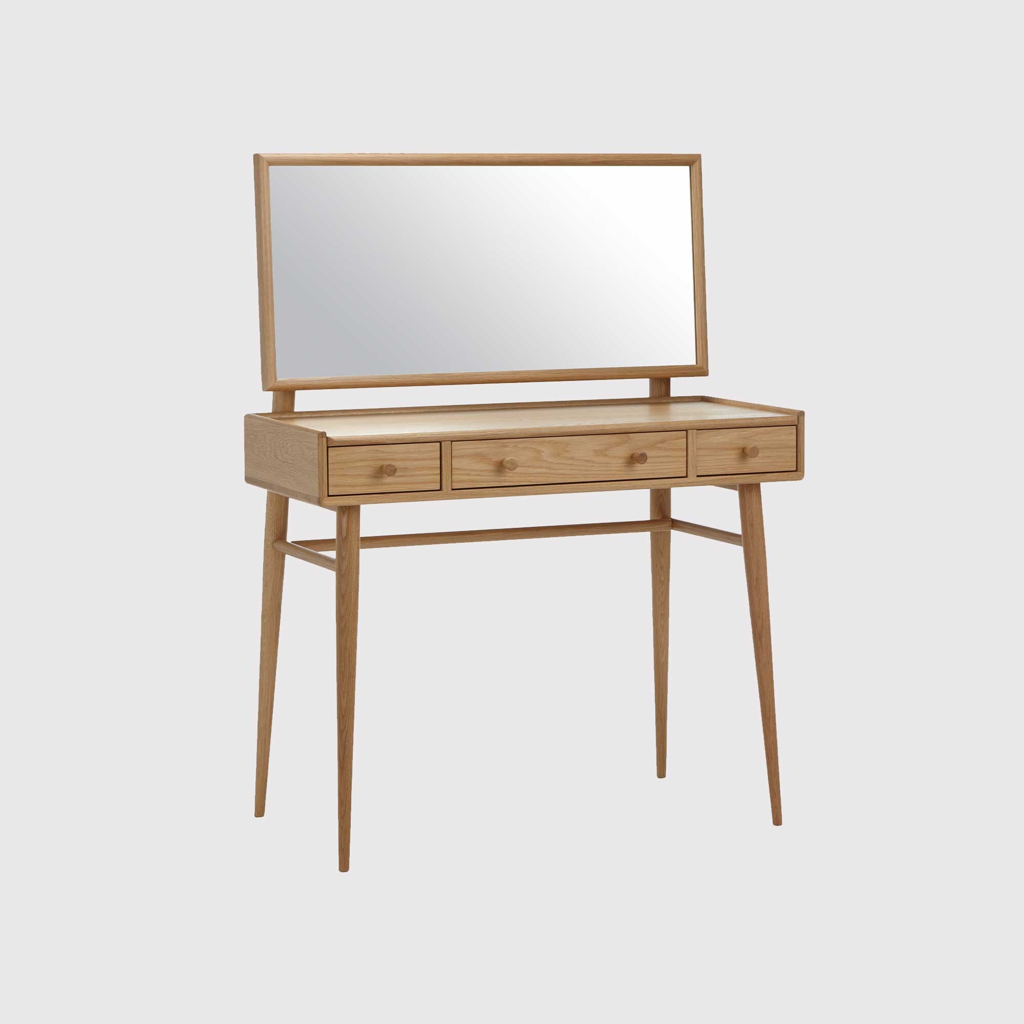 Ercol Winslow Oak Dressing Table with a Rectangular Mirror, In DM ...