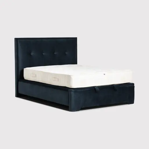 Blue platform bed store