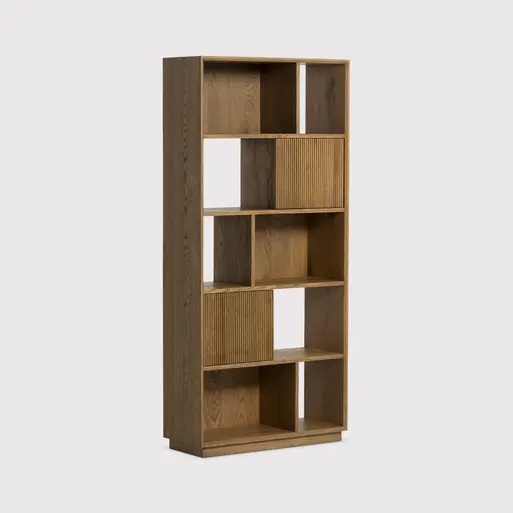 Oak veneer bookcase store